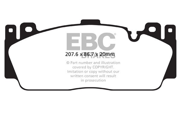 Купить Колодки тормозные DP52148NDX EBC Bluestuff BMW переднние M5 F10 ...