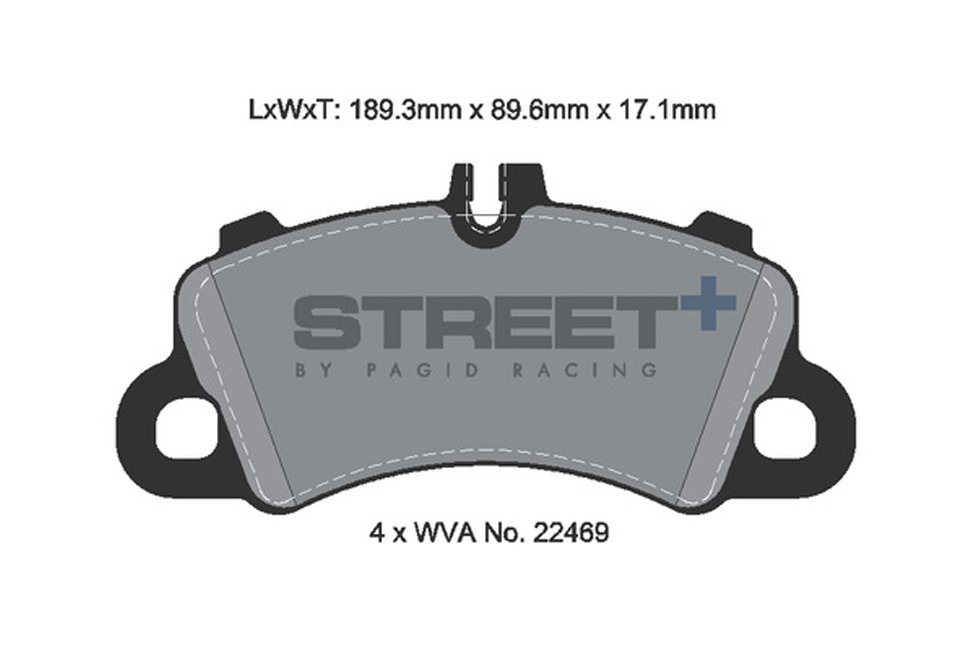 Купить Колодки тормозные T8271SP2001 PAGID STREET+ ; перед. PORSCHE ...