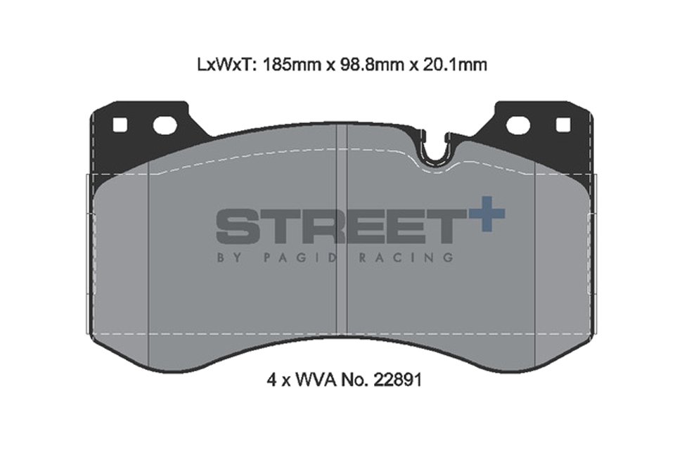 Купить Колодки тормозные T8282SP2001 PAGID STREET+ ; передние BMW M2 ...